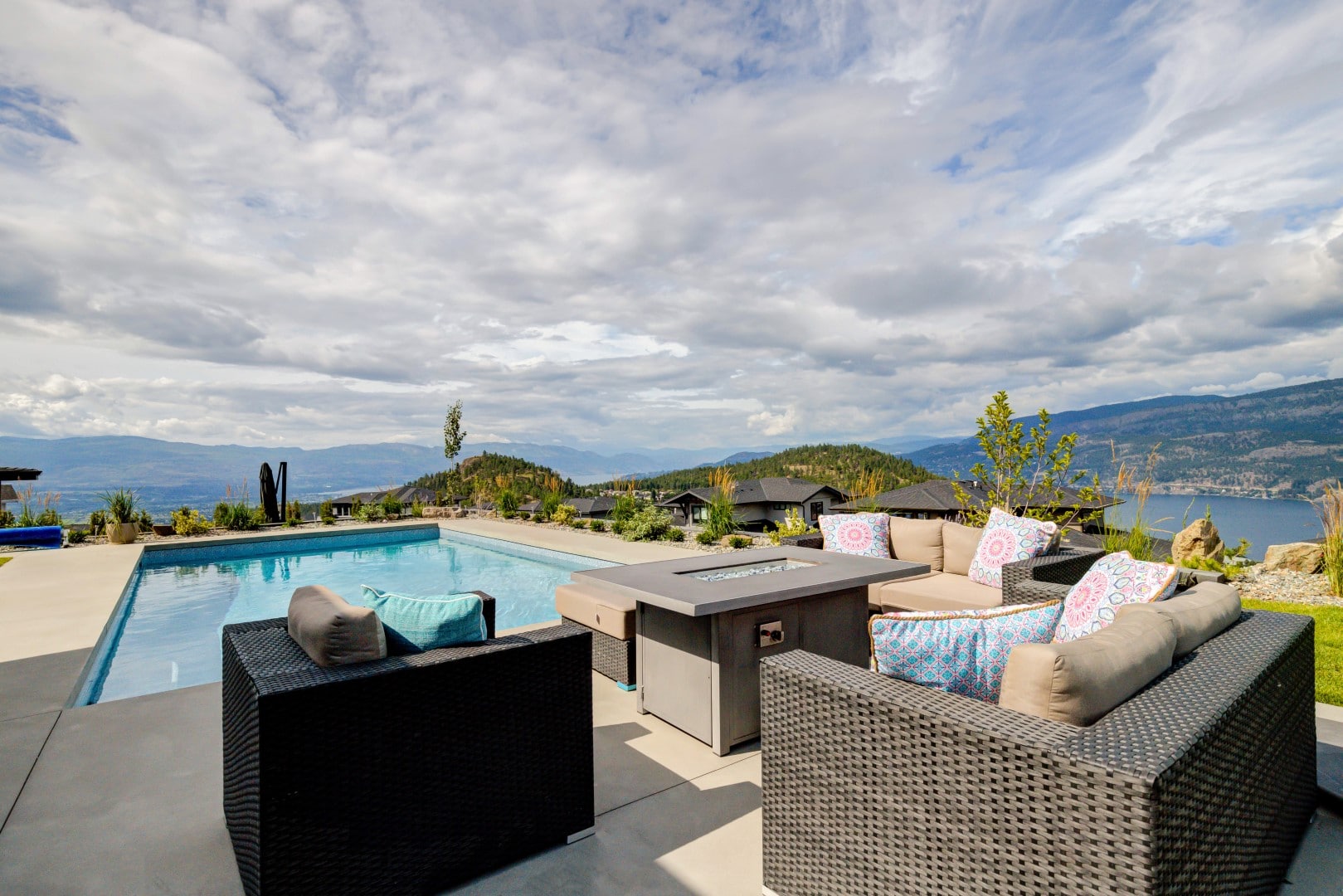 Outdoor Living, Fireplace and Pool • Rykon Construction