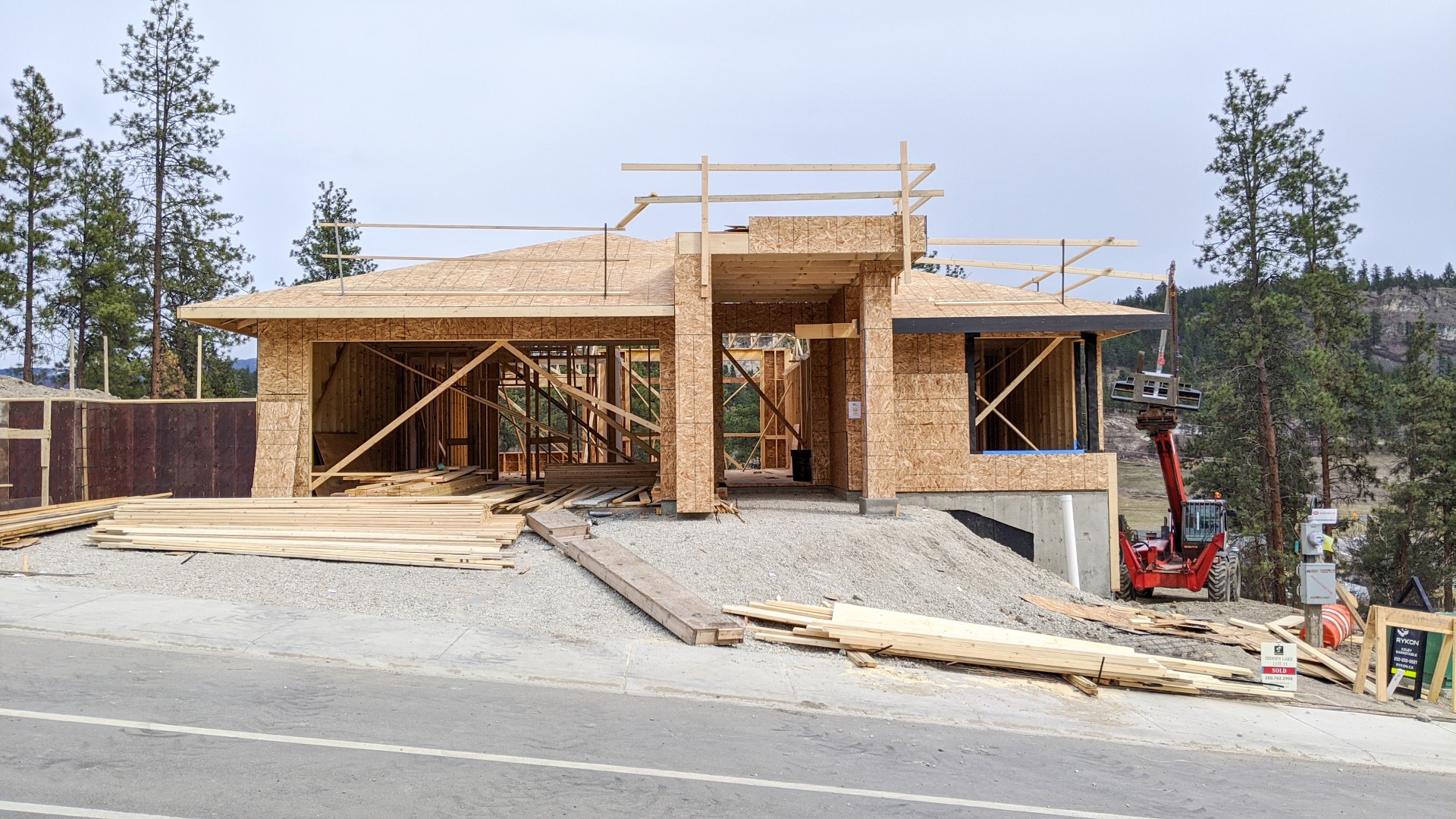 Hidden Lake Lot-11, Framing Almost Done • Rykon Construction