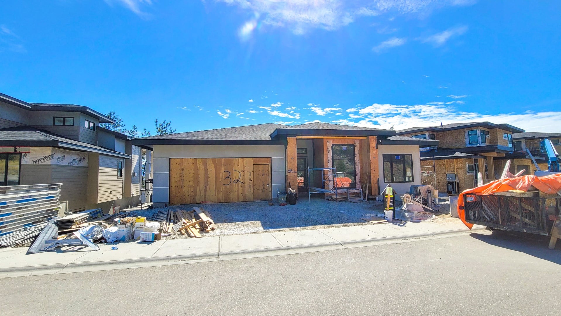 Echo Ridge Lot 32 – Exterior Going Well • Rykon Construction